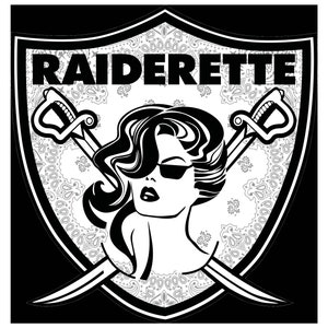 Raiderette Bandana Sticker, Las Vegas Raiders Female Las Vegas Raider ...
