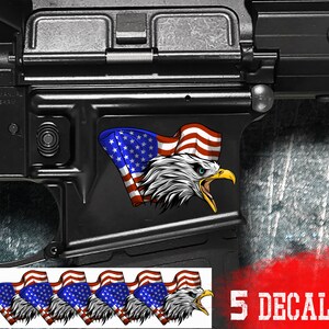 American Eagle U.S. Flag Sticker, Uv-water Resistant American Flag ...