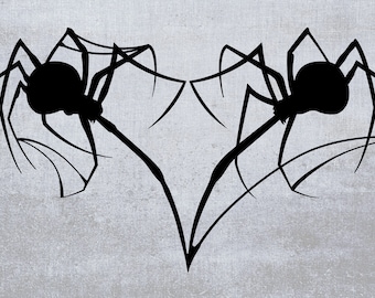 Spider Heart Decal/ Spider Decal/ Laptop Decal/ Car Decal/ Bumper ...