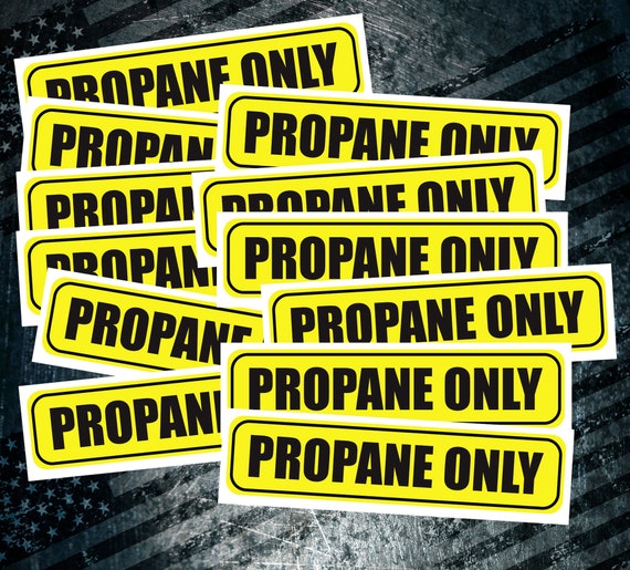 Propane Gas Label