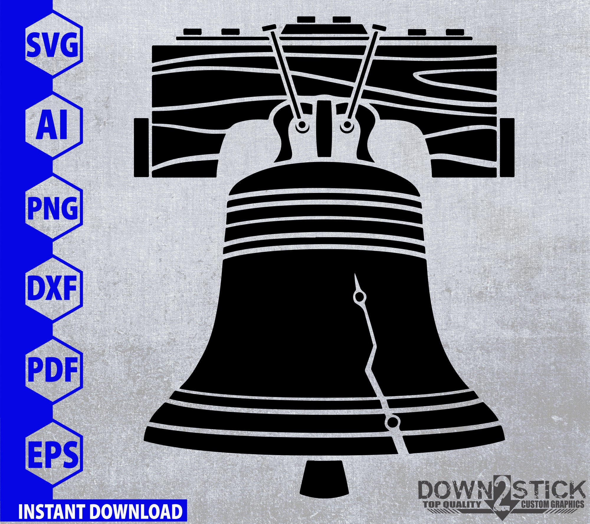 Liberty Bell SVG - Freedom Bell SVG - Freedom Bell Vector - 3 Pack USA ...