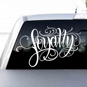Loyalty Tattoo Script SVG - Etsy