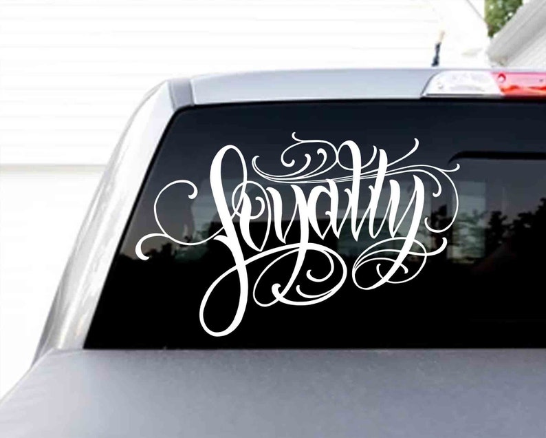 Loyalty Tattoo Script SVG - Etsy