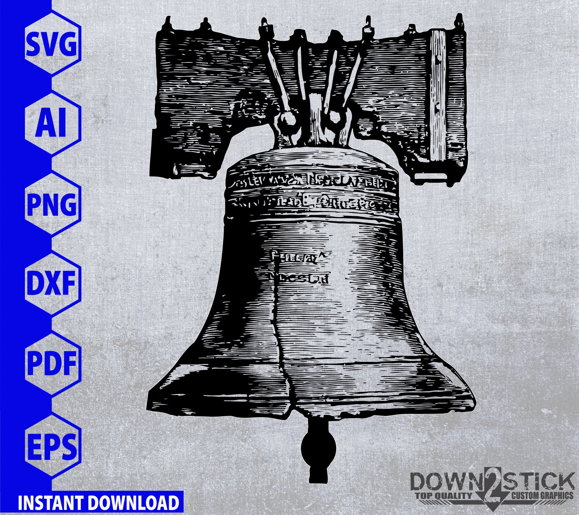 Liberty Bell SVG - Freedom Bell SVG - Freedom Bell Vector - 3 Pack USA ...
