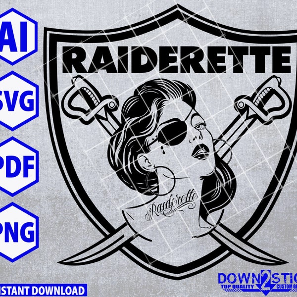 Raiderette Svg - Etsy