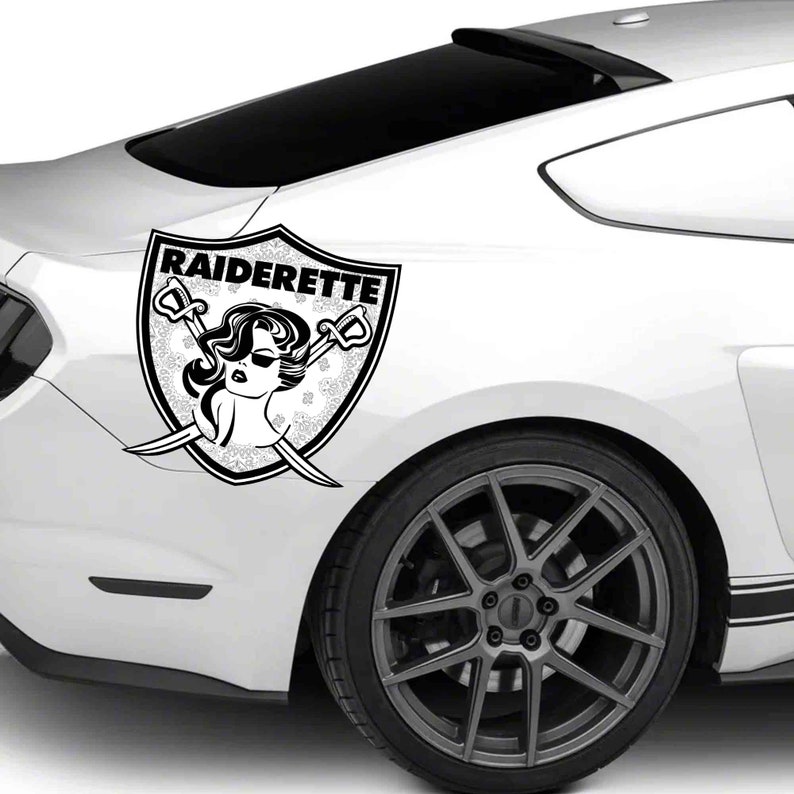 Raiderette Bandana Decal, Las Vegas Raiders Fan Sticker - Etsy