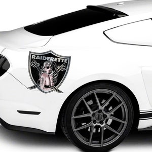 Raiderette Floral Sticker, Las Vegas Raiders Fan Decal - Etsy