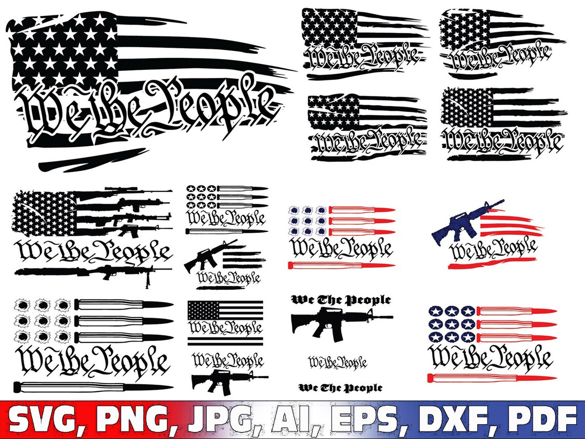 We the People SVG PNG AI Epx Dxf Pdf - Etsy