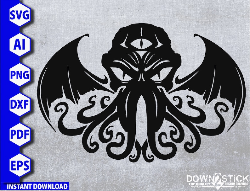 Cthulhu Celtic Knot SVG, Lord of the Deep Cut Files (digital Download ...