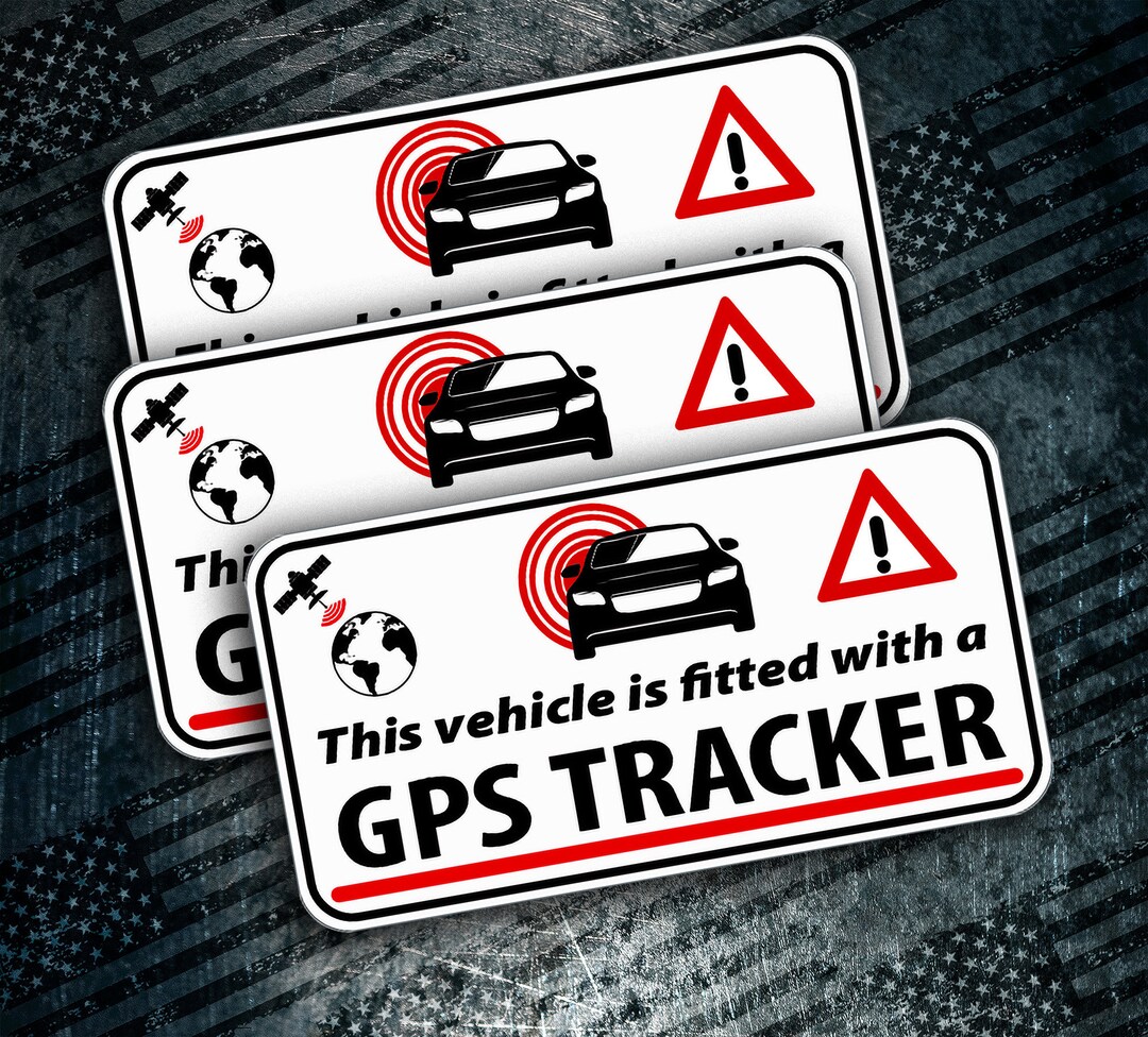 GPS Warning Automotive Sticker, Gps Warning Theft Deterrent Vehicle ...