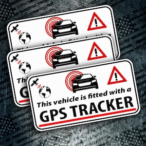 GPS Warning Automotive Sticker, Gps Warning Theft Deterrent Vehicle ...