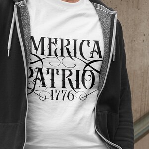 American Patriot Digital File, American Patriotic Svg Fancy Script ...