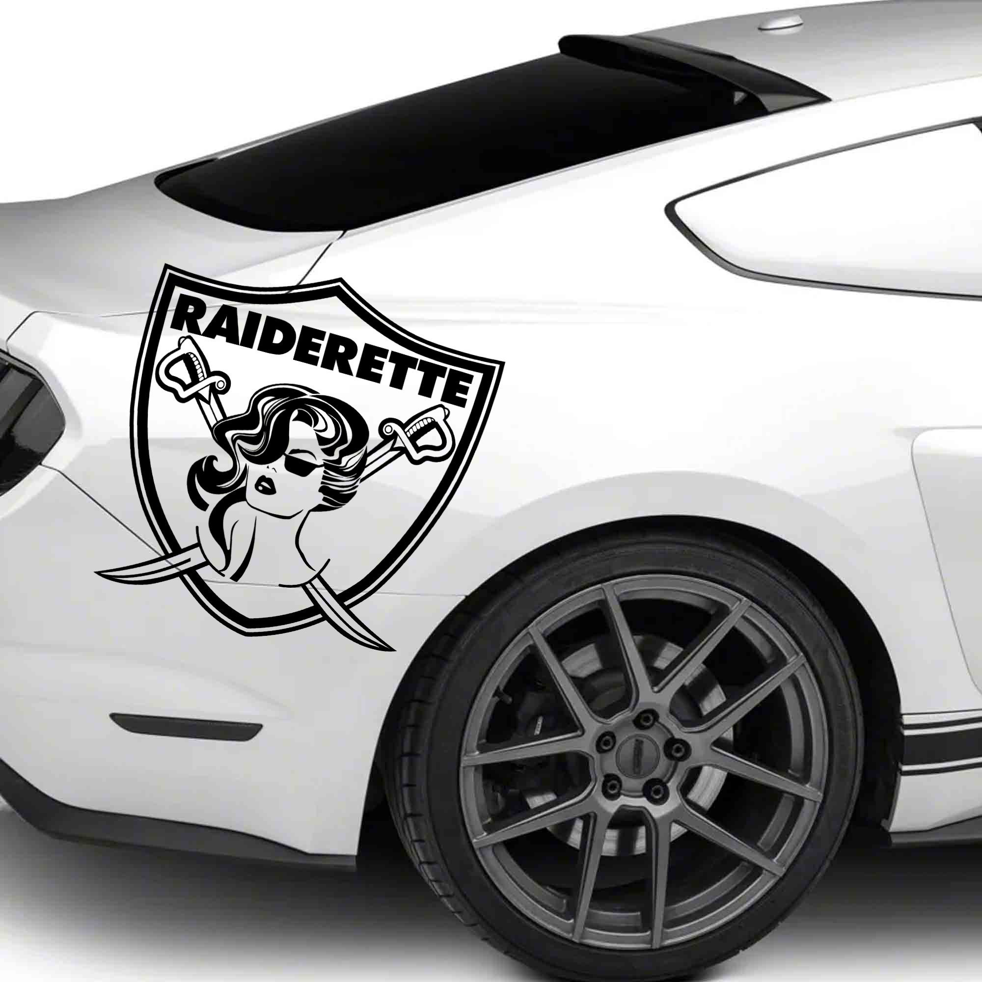 Raiderette Vinyl Decal Female Las Vegas Raider Fan Decal - Etsy