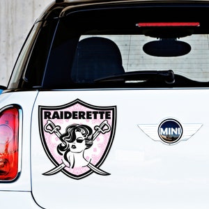 Raiderette Bandana Sticker, Las Vegas Raiders Female Las Vegas Raider ...