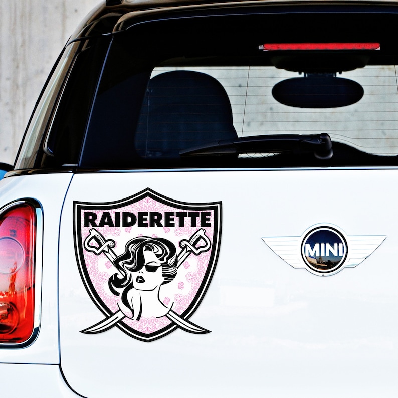 Raiderette Bandana Decal, Las Vegas Raiders Fan Sticker - Etsy