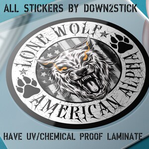 Lone Wolf Sticker, American Alpha Sticker, Lone Wolf American Alpha ...