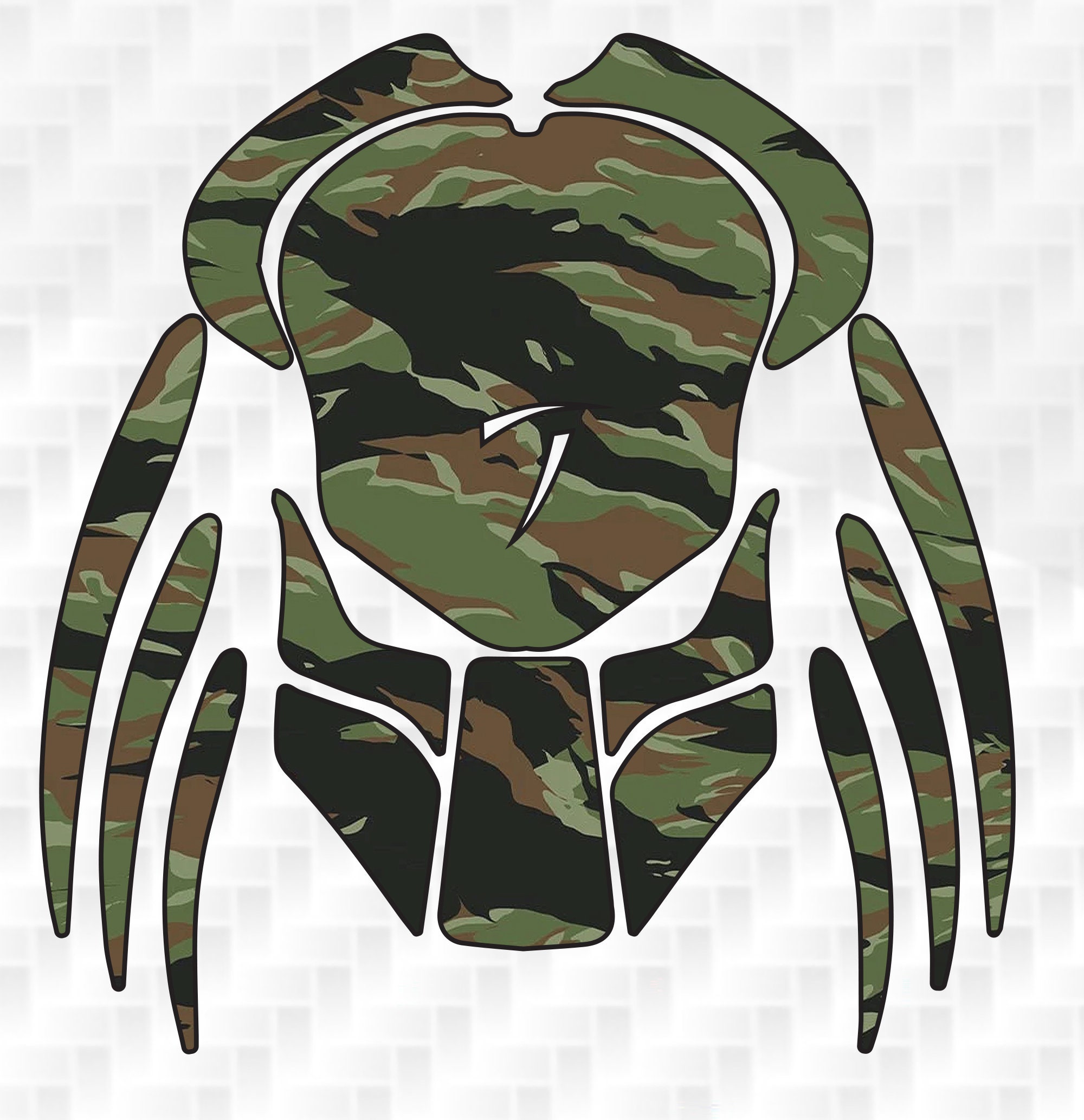 Predator Face Mask Military