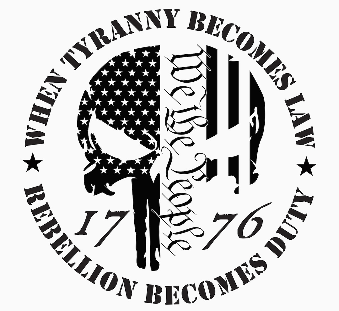 Tyranny Becomes Law Rebellion Becomes Duty 2nd Amendment |1776 Decal ...