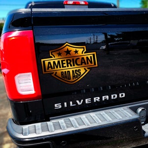 American Badass Sticker, Harley Shield Sticker, Patriotic Sticker - Etsy