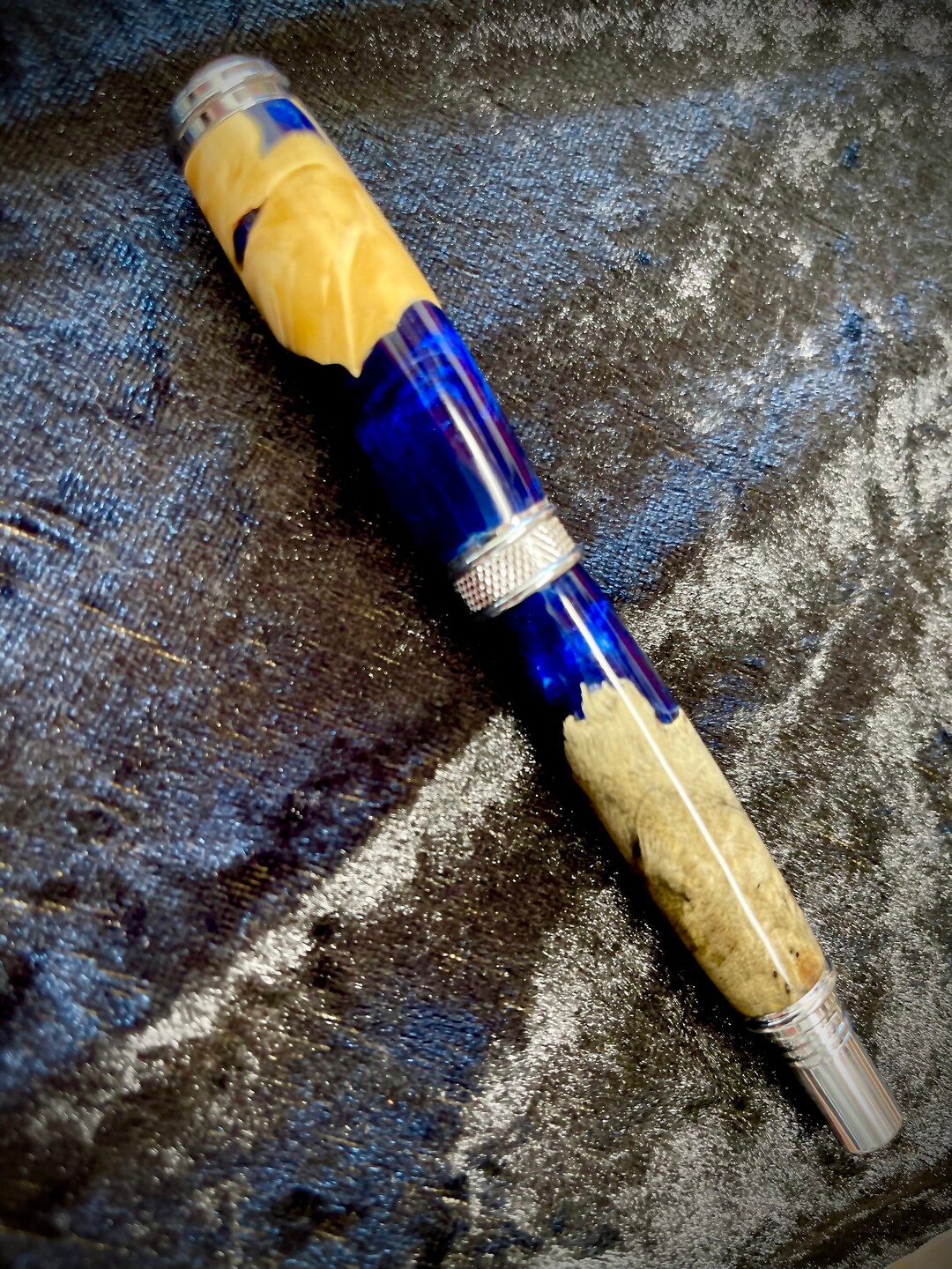 Stunning, Elegent Custom Hand-made Screw Cap Rollerball Pen From Burl ...
