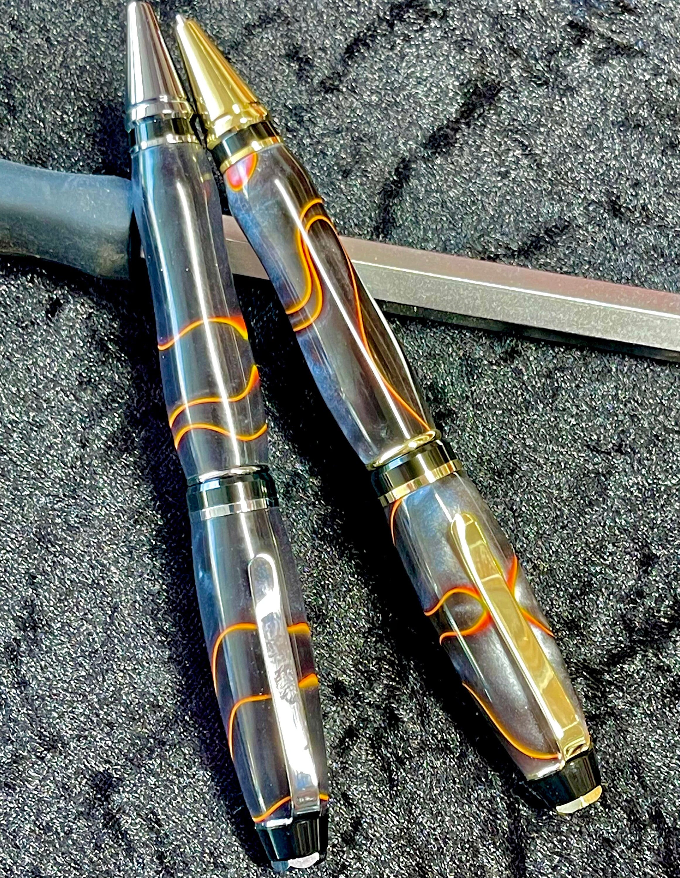 Custom Hand-turned Acrylic Pen With Great Iridescence and - Etsy