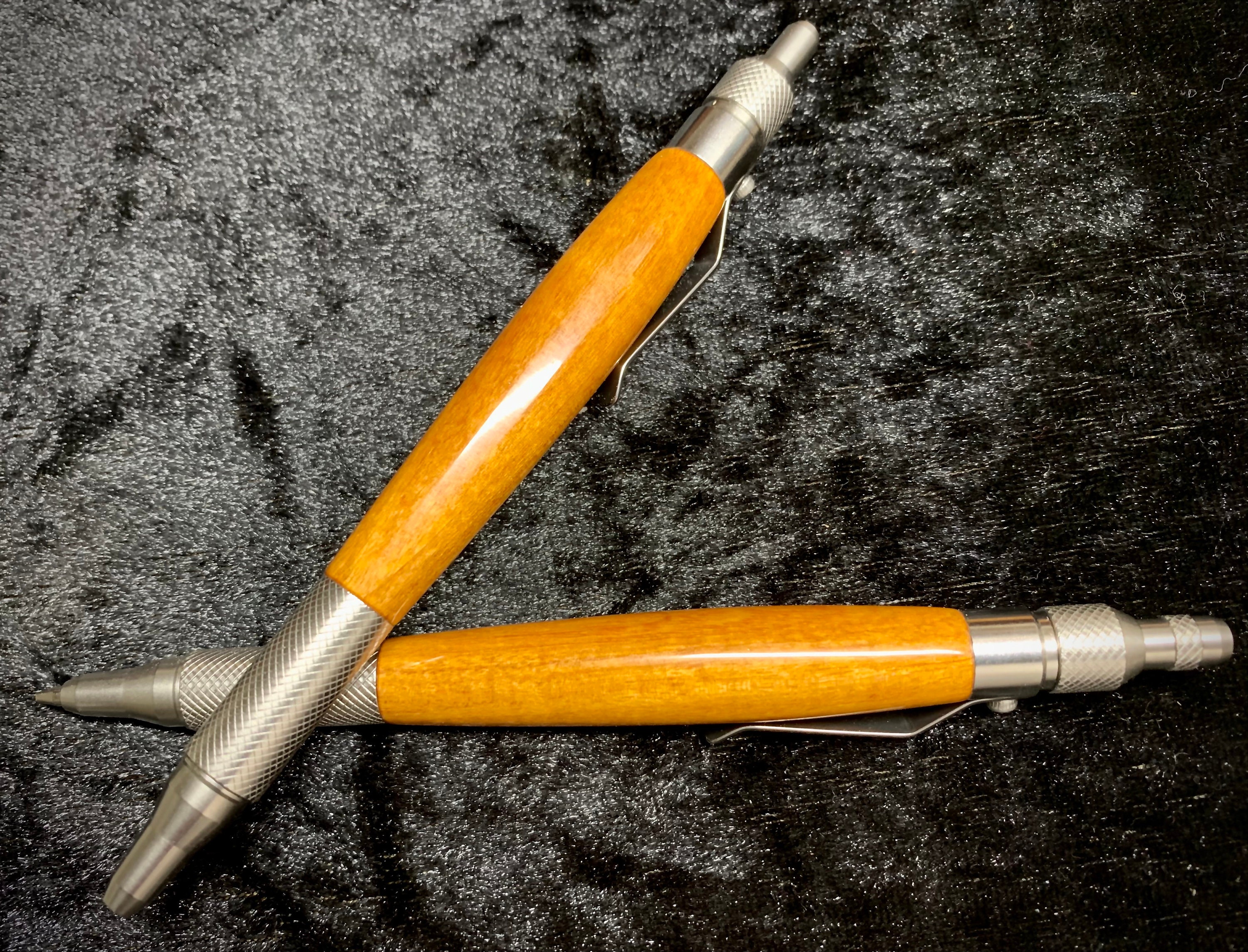 Custom One-off Hand-turned Click Pen and Pencil Set With Wood of Your ...