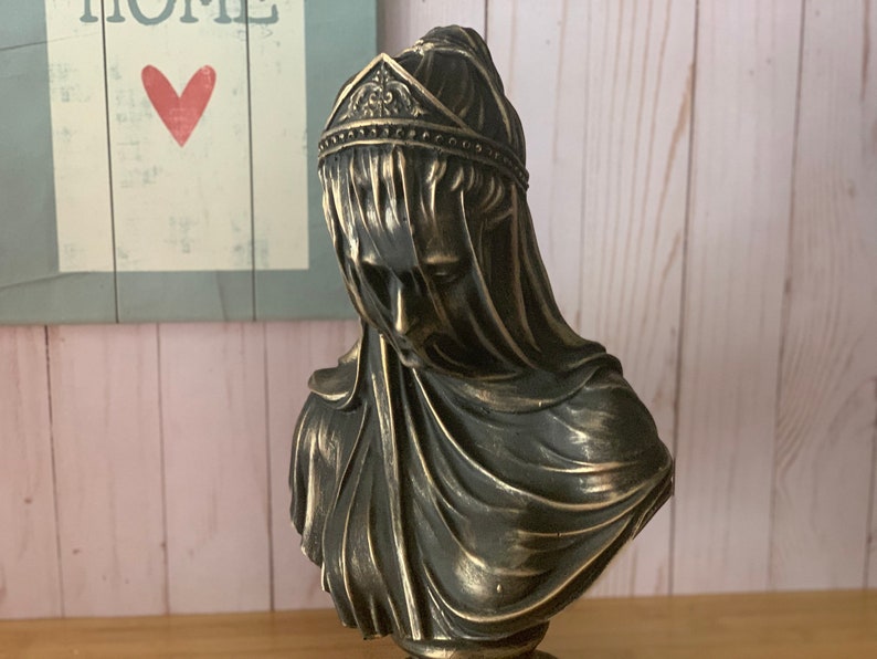 Mother Mary Sculpture Veiled Mary Statue 13 Virgin Lady - Etsy