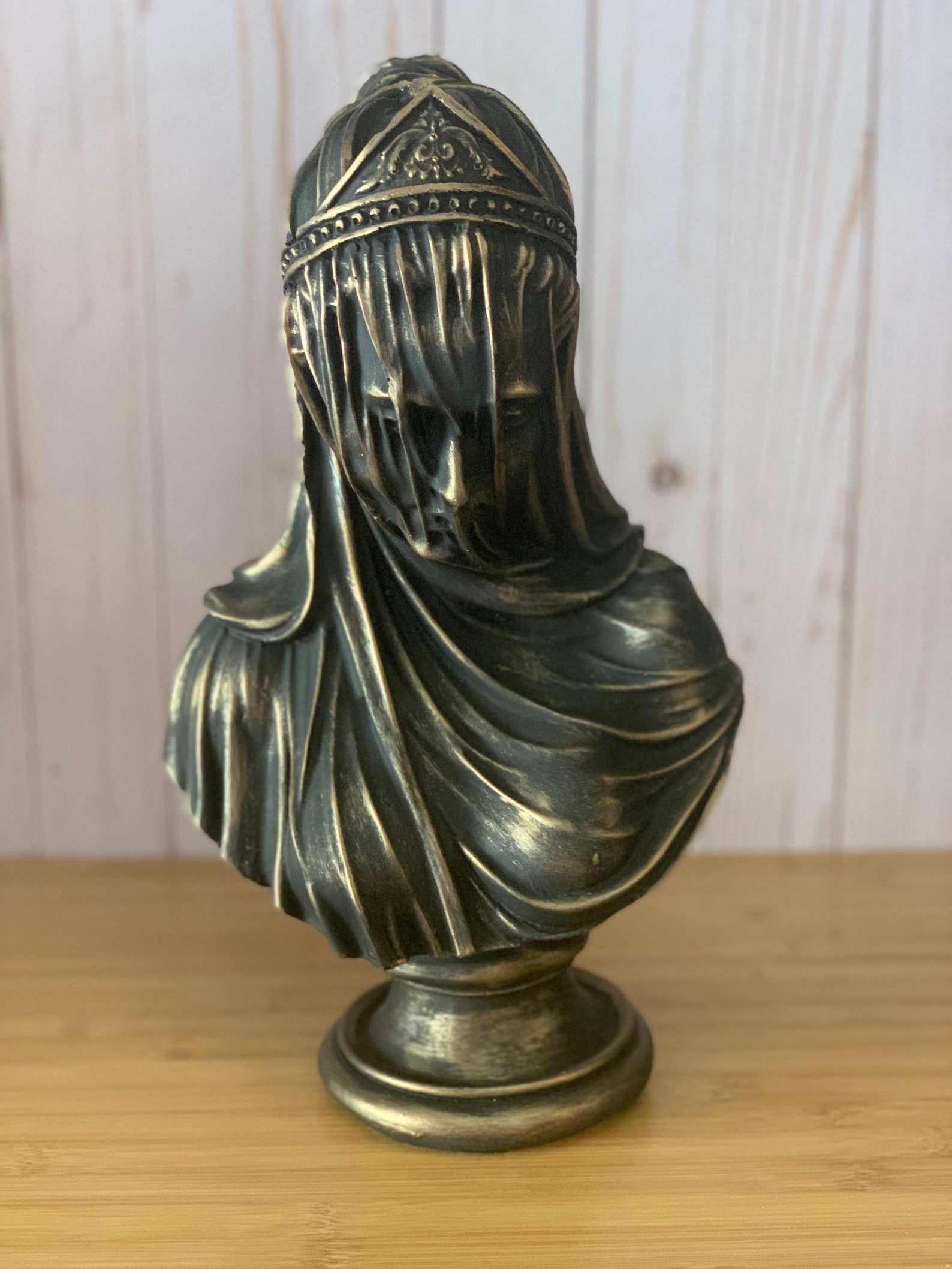 Mother Mary Sculpture Veiled Mary Statue 13 Virgin Lady - Etsy
