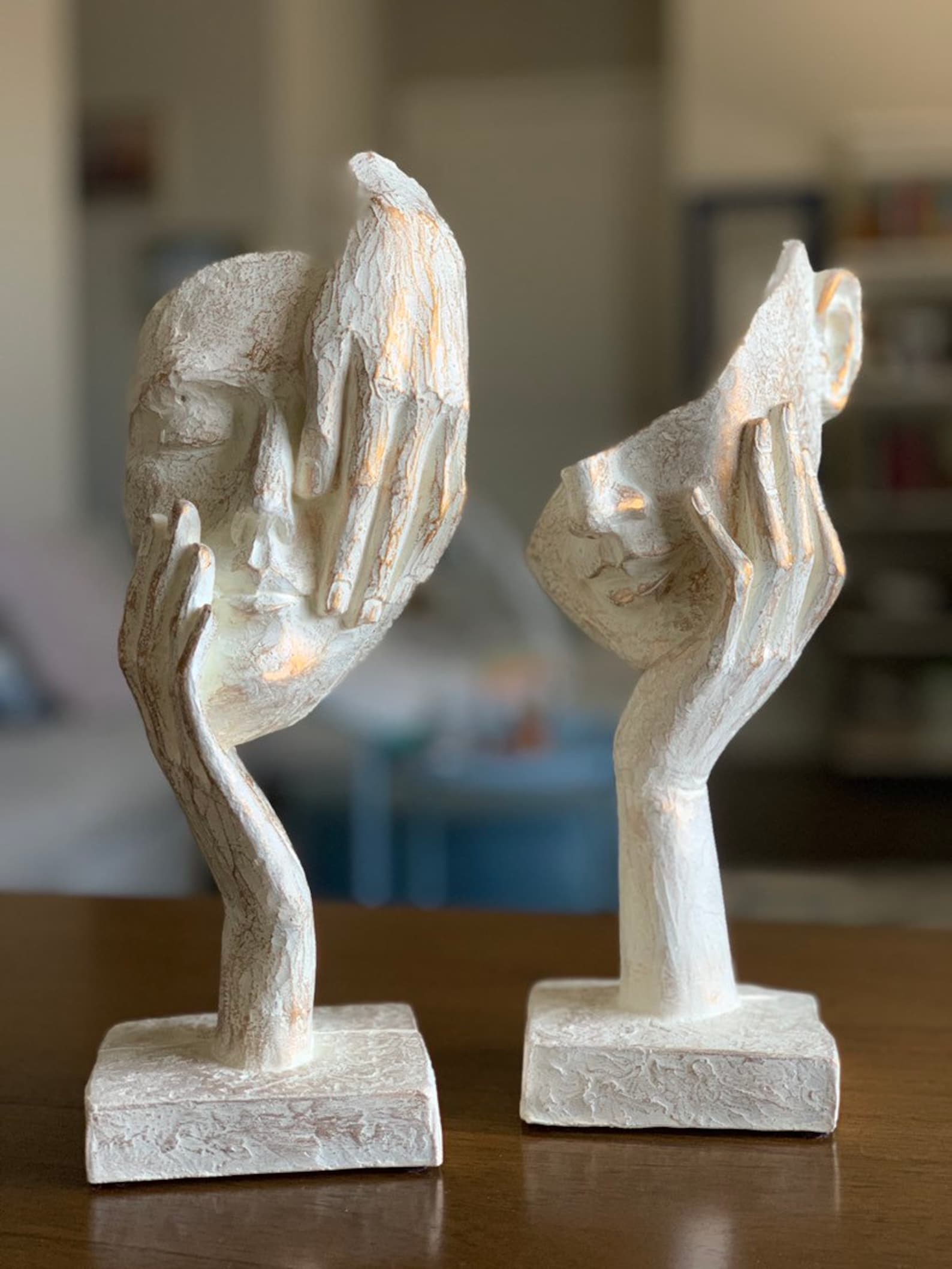 Face & Hand Statues and Sculptures | Abstract Woman Face Decor | Home ...