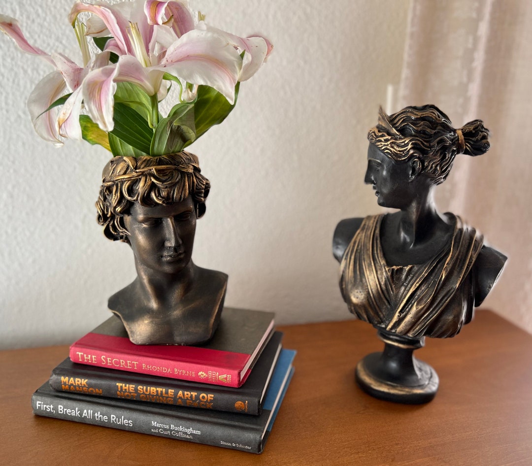 Roman Centurion Head Bust Planter Majestic Home and Garden Decor - Etsy