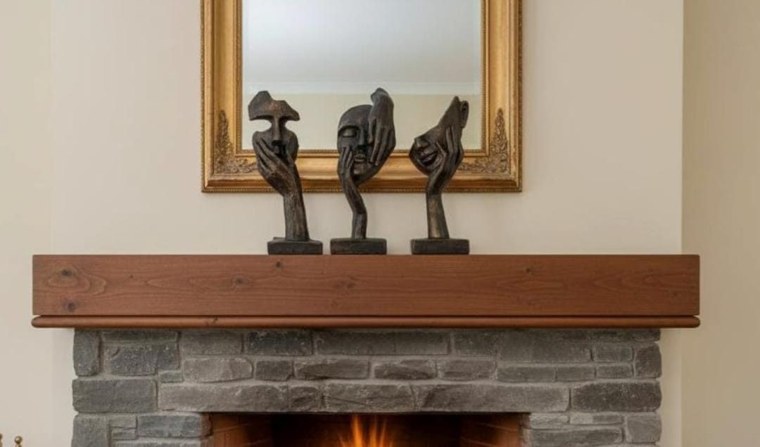 Abstract Concrete Woman Statue Set: Modern Desk Decor, Feminine ...