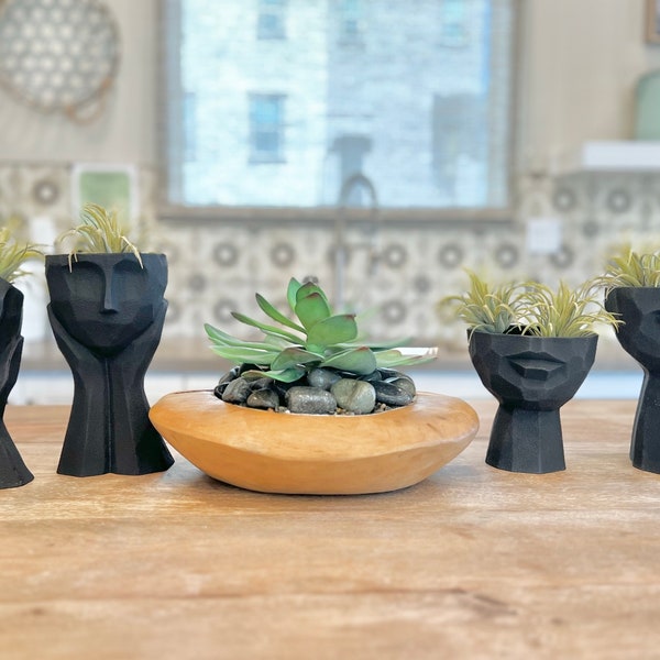 Pottery Planter Face - Etsy