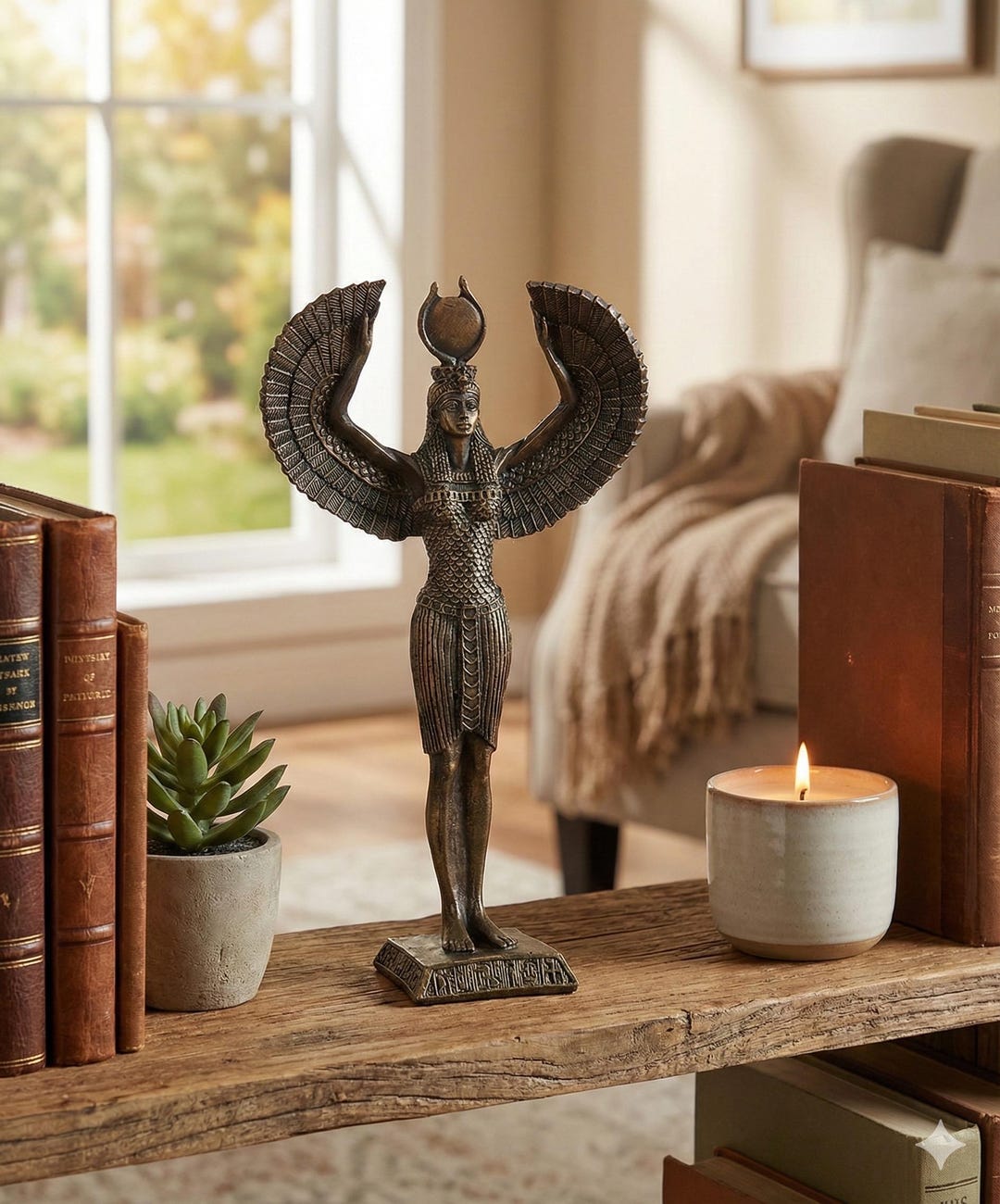 Goddess Isis Bust Statue - Ancient Egyptian Decor (13 Inch) - Etsy