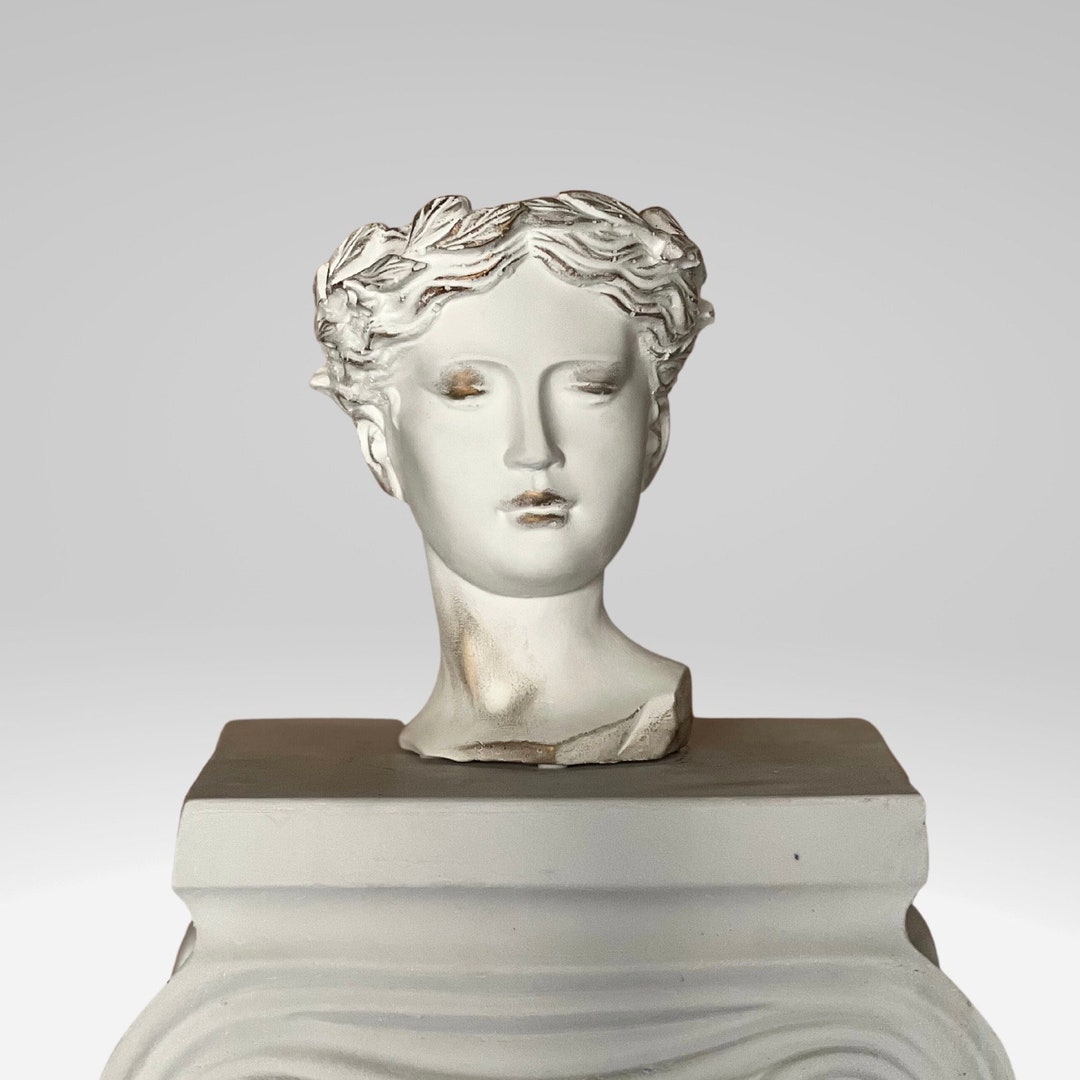Handmade Concrete Greek Goddess Head Planter: Roman Venus Statue - Etsy