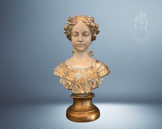 Art Deco Woman’s Bust, Gorgeous Antique Art Deco Style Bust, Plaster ...