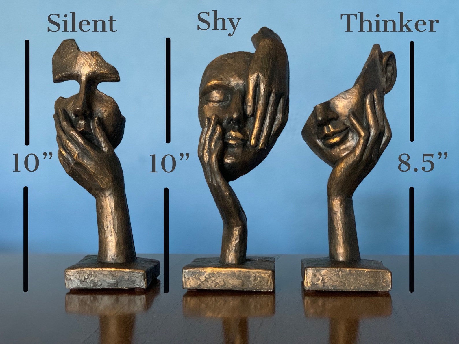 Creative Abstract Decor Statue Face & Hand Statues and - Etsy