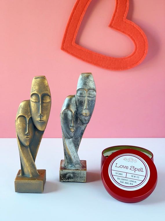 Creative Abstract Decor Statue Face Hand Statues Sculptures | Etsy