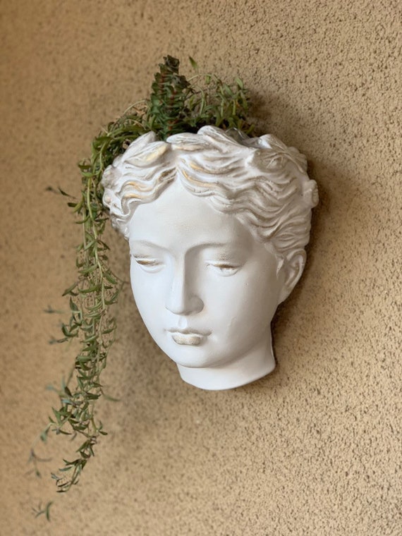 Floral & Garden Crafts Mom Gift Greek Goddess Head Planter \u0130ndoor ...