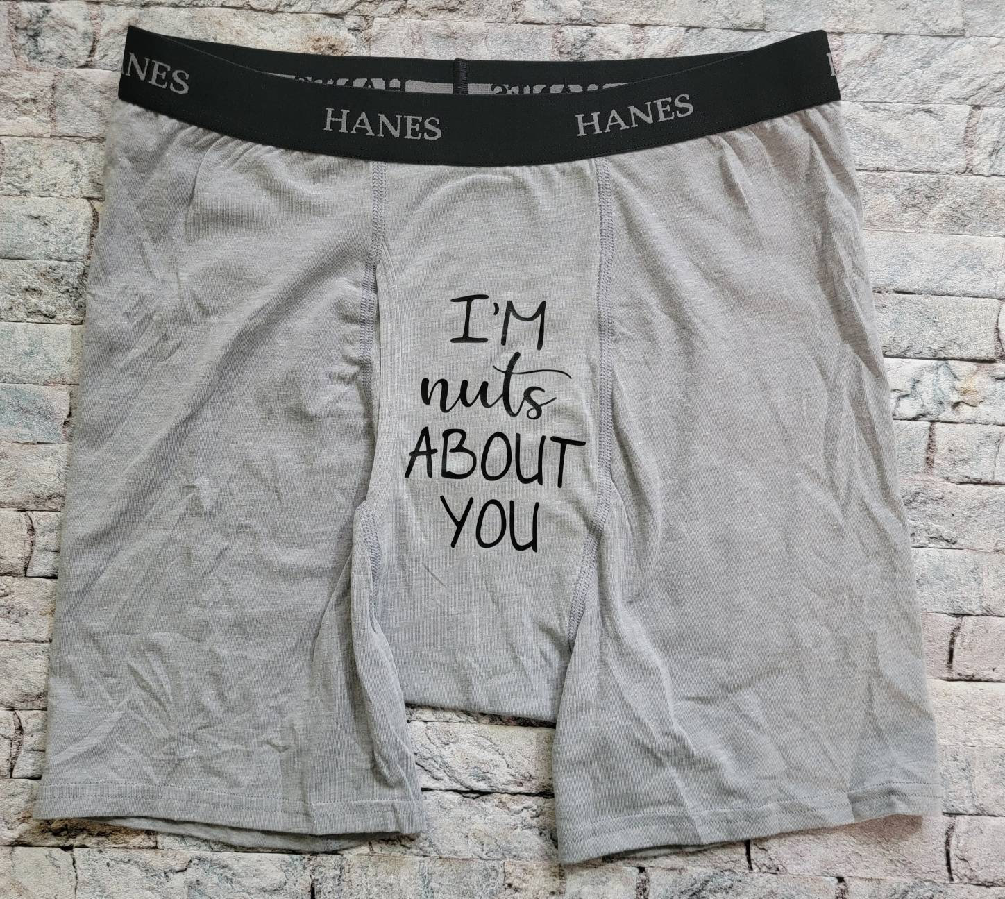 I'm Nuts About You Men's Boxer Briefs Adulty Novelty Item - Etsy