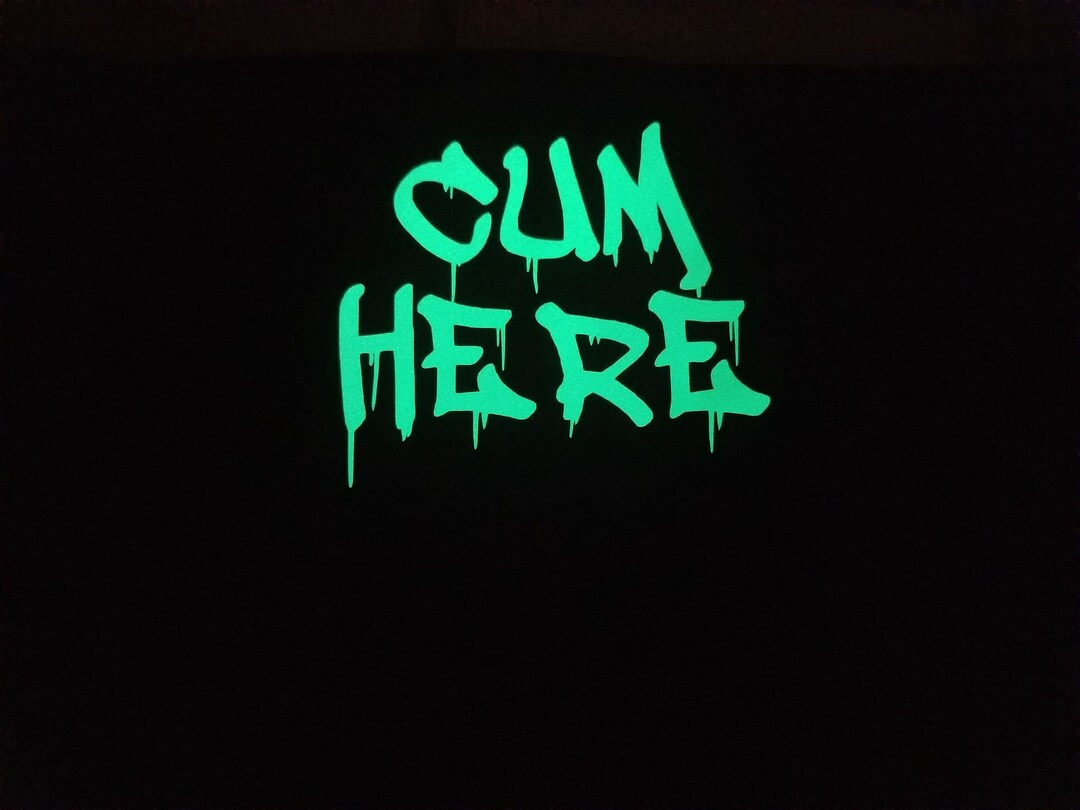 Cum Here Glow In The Dark Womens Bikini Or Thongs Panties Etsy