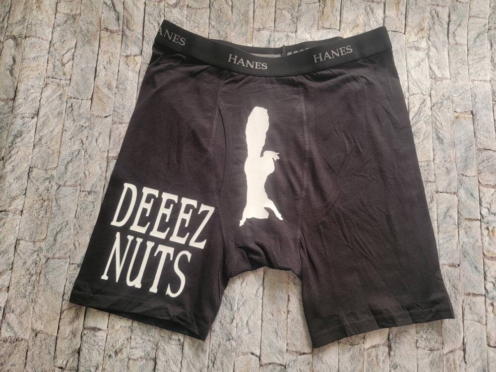 Deez Nuts Mens Funny Boxer Briefs - Etsy