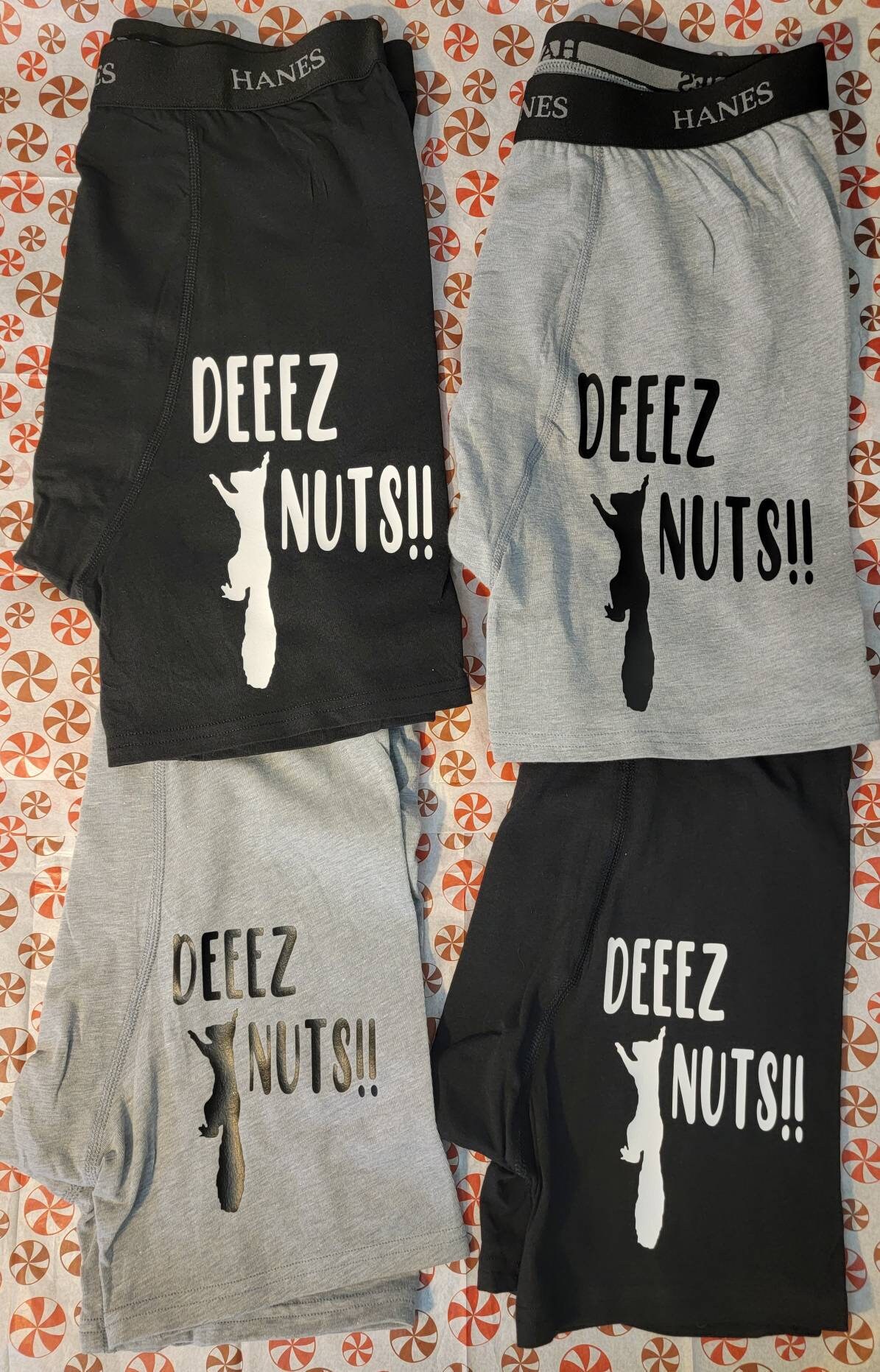 Deez Nuts Mens Funny Boxer Briefs Husband Boyfriend Gag Gift - Etsy