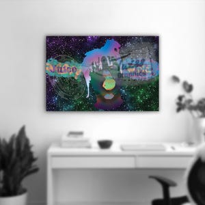 Galactic Juice WRLD Portrait by Patrick Twiss Canvas Art Vibrant ...