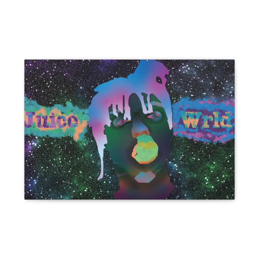 Galactic Juice WRLD Portrait by Patrick Twiss Canvas Art Vibrant ...