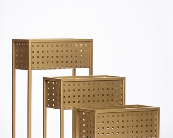 Modern Metal Steel Plant Box Flower Box Plant Rack Tall Plant Holder ...