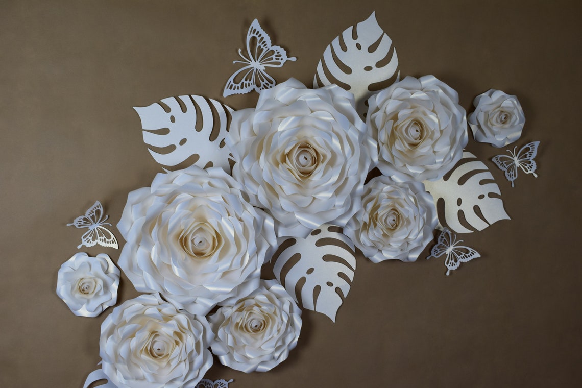 Paper Flowers Wall Decor, 3D Chanel Flowers - Etsy UK