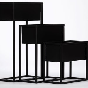 Modern Metal Steel Plant Box Flower Box Plant Rack Tall Plant Holder ...