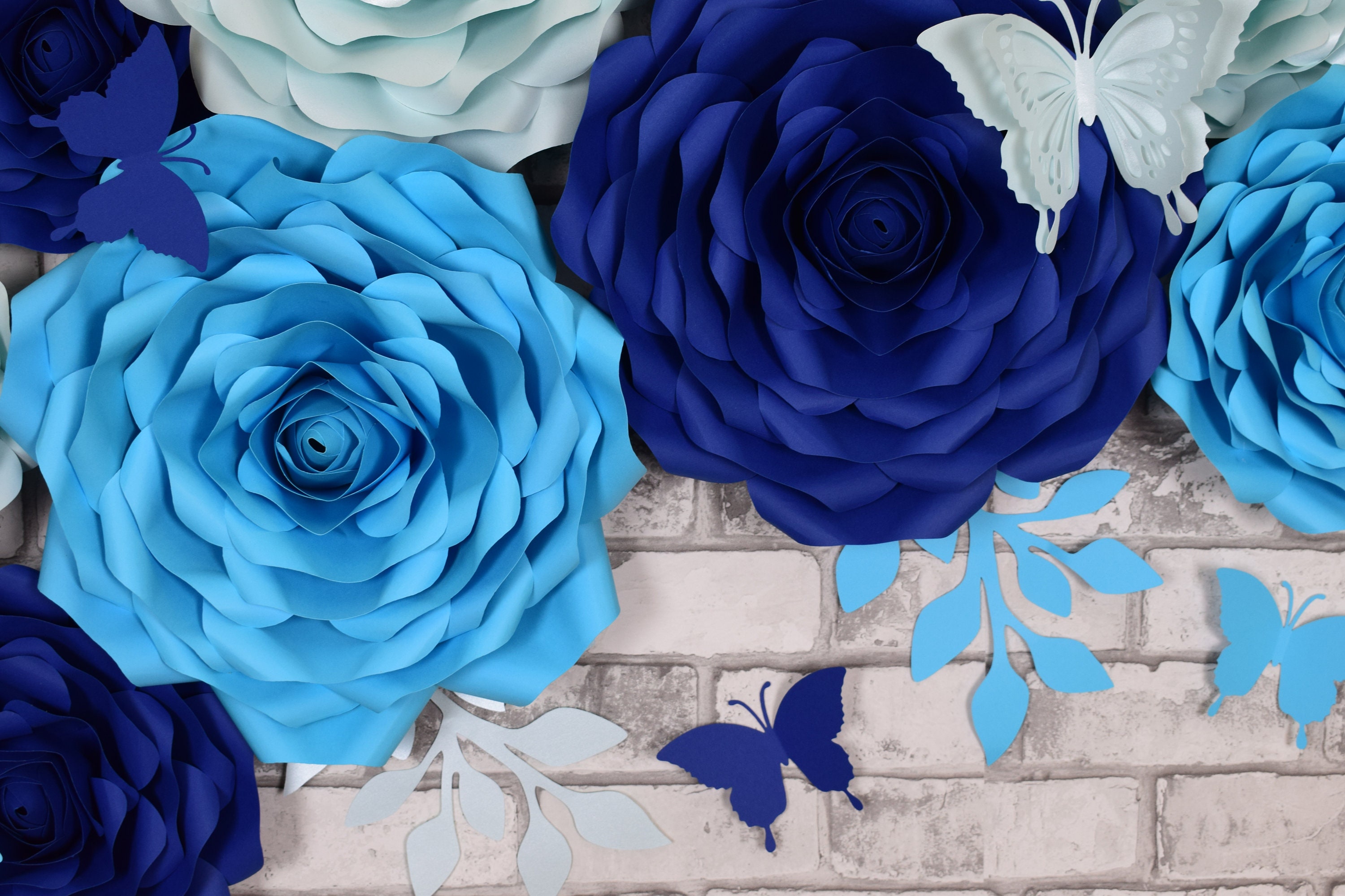 Paper Flowers Wall Decor 3D Chanel Flowers - Etsy