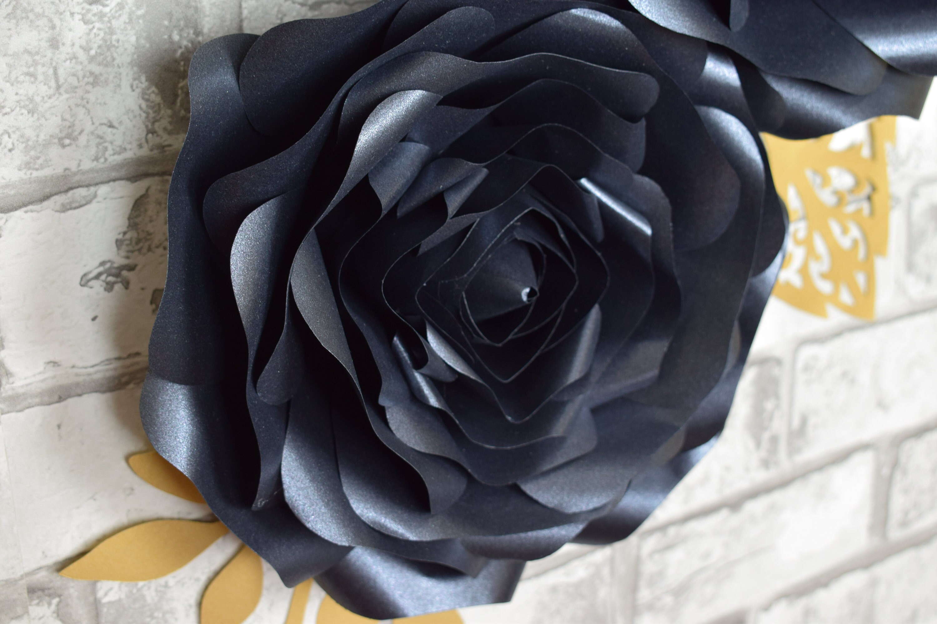 Paper Flowers Wall Decor 3D Chanel Flowers - Etsy