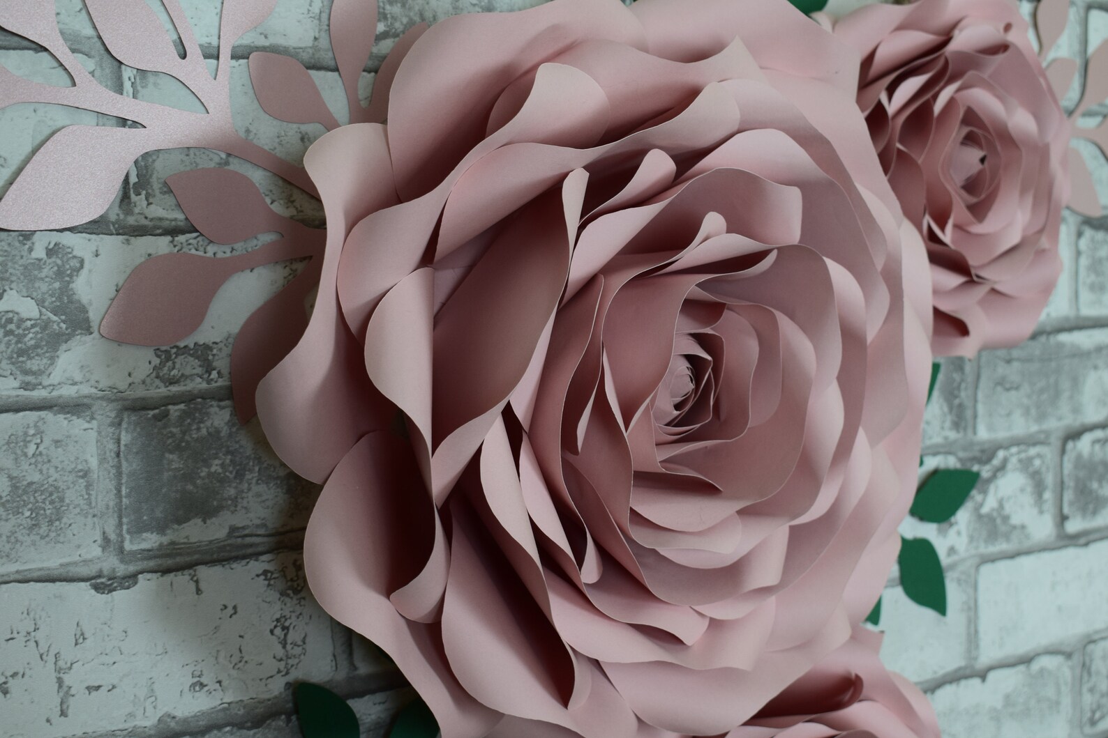 Paper Flowers Wall Decor 3D Chanel Flowers - Etsy